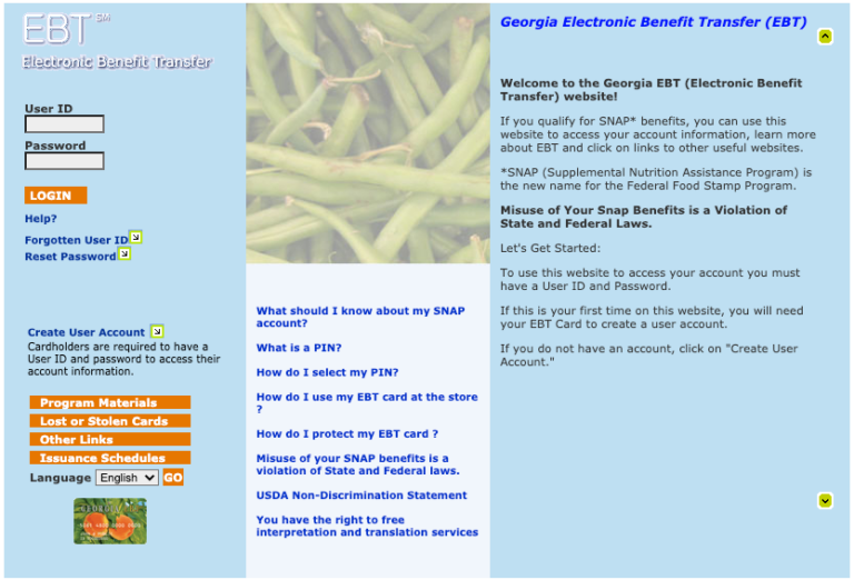 How Do I Check My Georgia EBT Card Balance Online Food Stamps EBT How Do I Check My Georgia EBT Card Balance Online Food Stamps EBT